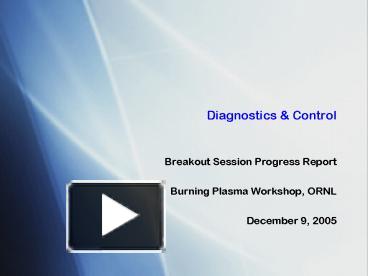 Diagnostics presentation | free to view