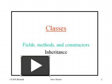 PPT – Classes PowerPoint presentation | free to download - id: 14c02f-NDEyZ