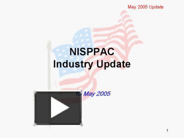 NISPPAC Industry Update presentation | free to view