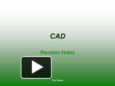 PPT – CAD PowerPoint presentation | free to download - id: 14c093-NWZhM
