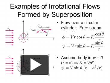 Examples of Irrotational Flows Formed by Superposition presentation ...
