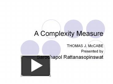 PPT – A Complexity Measure PowerPoint presentation | free to download ...