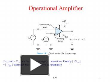 Operational Amplifier presentation | free to view