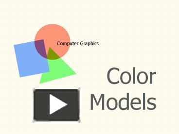 PPT – Computer Graphics PowerPoint presentation | free to view - id ...