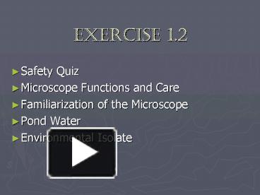 PPT – Exercise 1'2 PowerPoint presentation | free to view - id: 14c9e4 ...