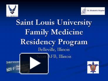 PPT – Saint Louis University Family Medicine Residency Program ...