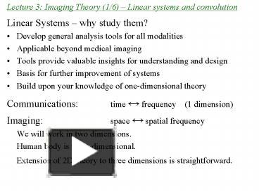 PPT – Linear Systems why study them PowerPoint presentation | free to ...