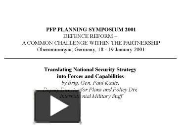 nato force planning process presentation | free to view