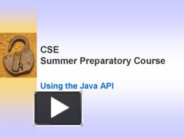 PPT – CSE Summer Preparatory Course PowerPoint presentation | free to ...