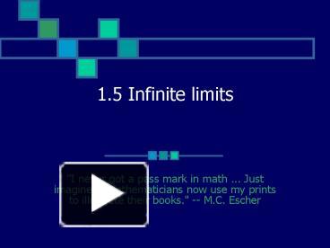 PPT – 1'5 Infinite limits PowerPoint presentation | free to view - id ...