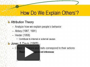PPT – How Do We Explain Others PowerPoint presentation | free to view ...