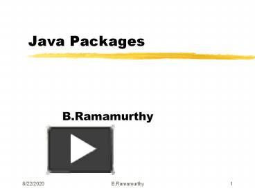 Java Packages presentation | free to download