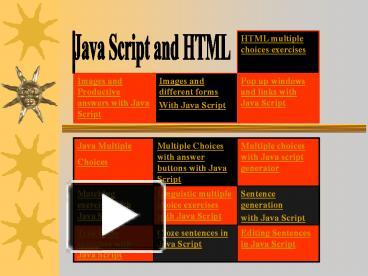 PPT – Java Script and HTML PowerPoint presentation | free to view - id ...
