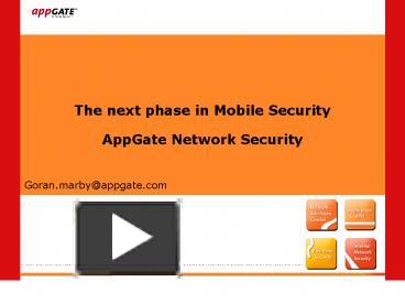 The next phase in Mobile Security AppGate Network Security presentation ...