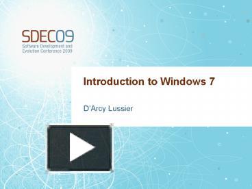 Introduction to Windows 7 presentation | free to view