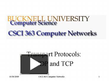 PPT – Transport Protocols: PowerPoint presentation | free to view - id ...