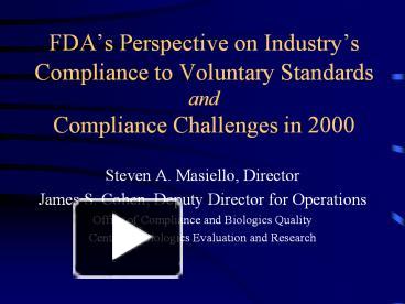 PPT – FDA PowerPoint presentation | free to view - id: 14e9e2-MDkwY