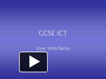 PPT – GCSE ICT PowerPoint presentation | free to view - id: 14ea62-Y2MyY