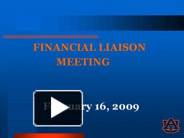 FINANCIAL LIAISON presentation | free to download