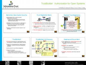 TrustBuilder: Authorization for Open Systems presentation | free to ...