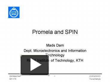 PPT – Promela and SPIN PowerPoint presentation | free to view - id ...