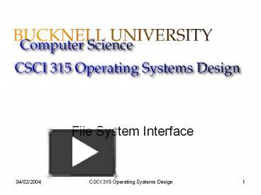 PPT – File System Interface PowerPoint presentation | free to download ...