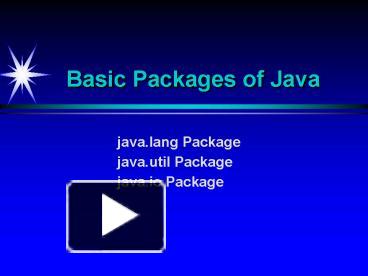 PPT – Basic Packages of Java PowerPoint presentation | free to view ...