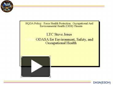 PPT – ESOH overview PowerPoint presentation | free to view - id: 15020e ...