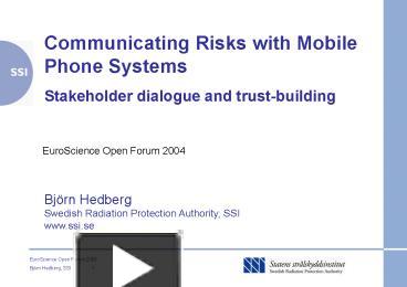 PPT – Communicating Risks with Mobile Phone Systems PowerPoint ...
