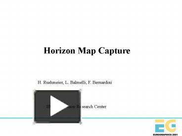 PPT – Horizon Map Capture PowerPoint presentation | free to view - id ...