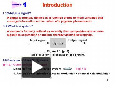 PPT – 1'1 What is a signal PowerPoint presentation | free to download ...