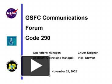 PPT – GSFC Communications PowerPoint presentation | free to view - id ...