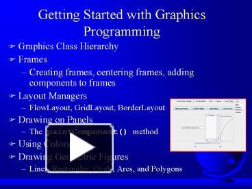 Getting Started with Graphics Programming presentation | free to download