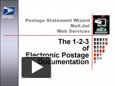 PPT – Postage Statement Wizard Mail.dat Web Services PowerPoint ...