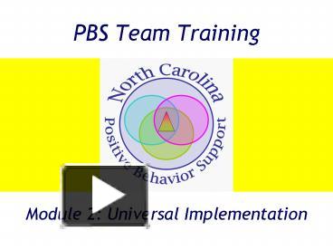 PBS Team Training presentation | free to view