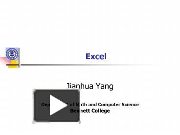 PPT – Excel PowerPoint presentation | free to view - id: 1511a8-ZDc1Z