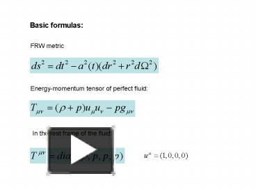 Basic formulas: presentation | free to view