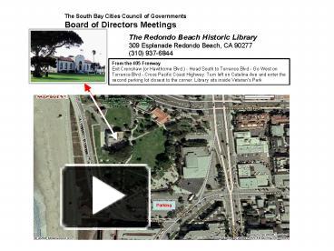 The Redondo Beach Historic Library presentation | free to view