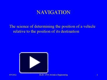 NAVIGATION presentation | free to view