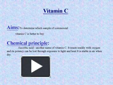 Chemical principle: presentation | free to view