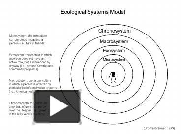 Ecological Systems Model presentation | free to view