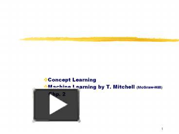 Concept Learning presentation | free to view