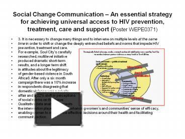 Social Change Communication presentation | free to download