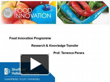 Food Innovation Presentation Template presentation | free to view