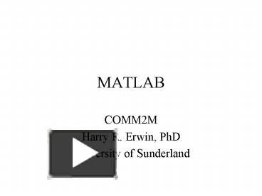 MATLAB presentation | free to view