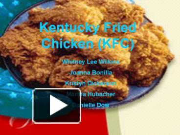 Kentucky Fried Chicken KFC presentation | free to download