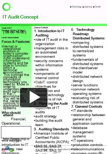PPT – IT Audit Concept PowerPoint presentation | free to view - id ...