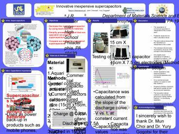 PPT – Innovative inexpensive supercapacitors PowerPoint presentation ...