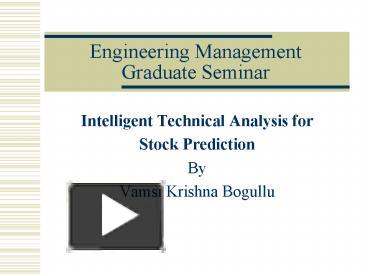 PPT – Engineering Management Graduate Seminar PowerPoint presentation ...