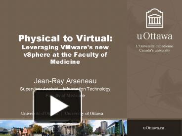 PPT – Physical to Virtual: Leveraging VMware PowerPoint presentation ...